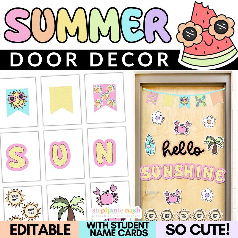 Summer Classroom Decor - Etsy