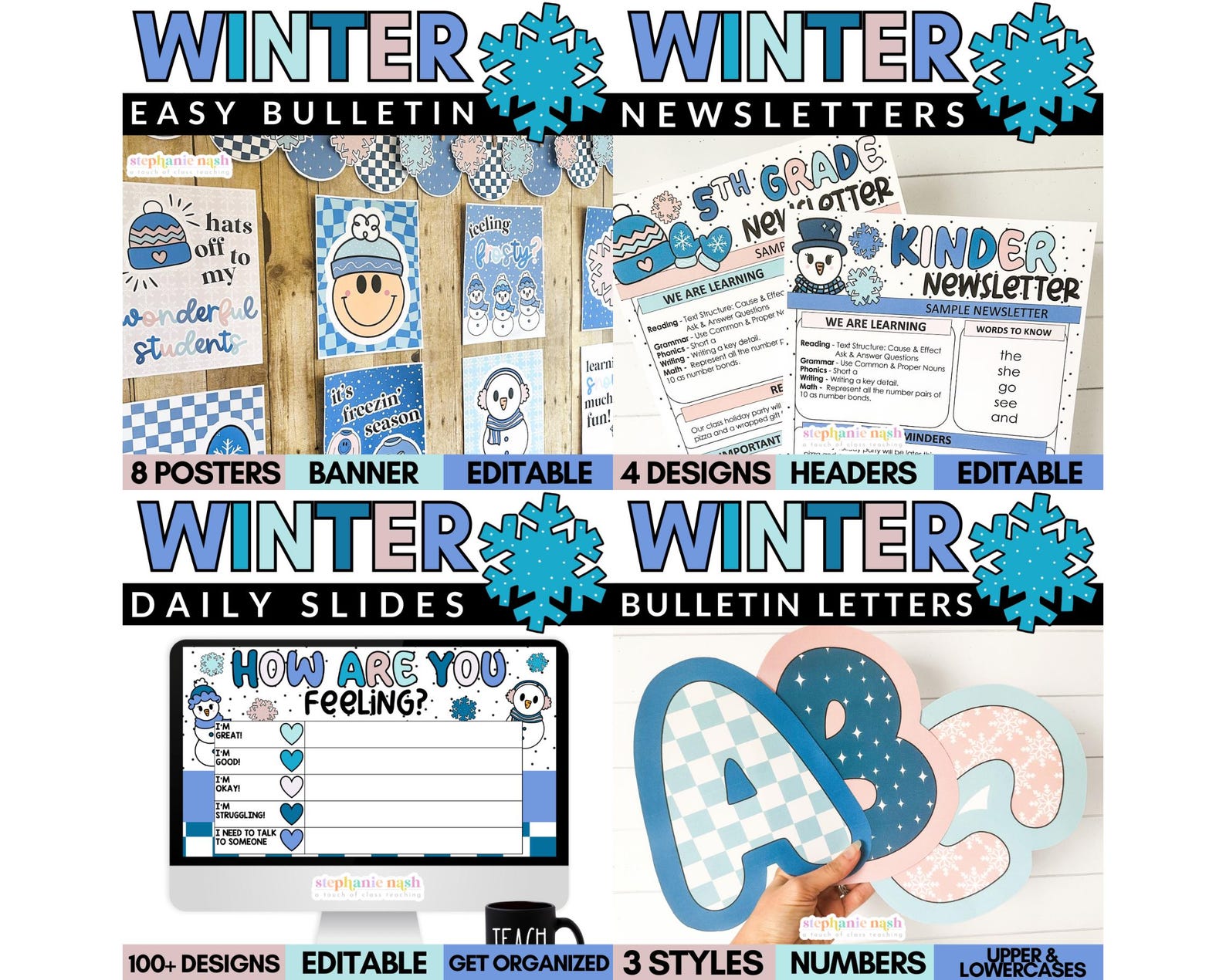 Winter Classroom Decor | Winter Door Decor | Winter Bulletin Board ...