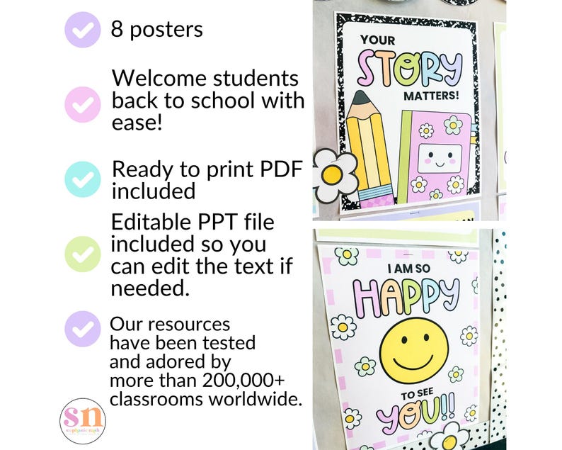 Back to School Growth Mindset Posters | Positive Bulletin Board Ideas ...