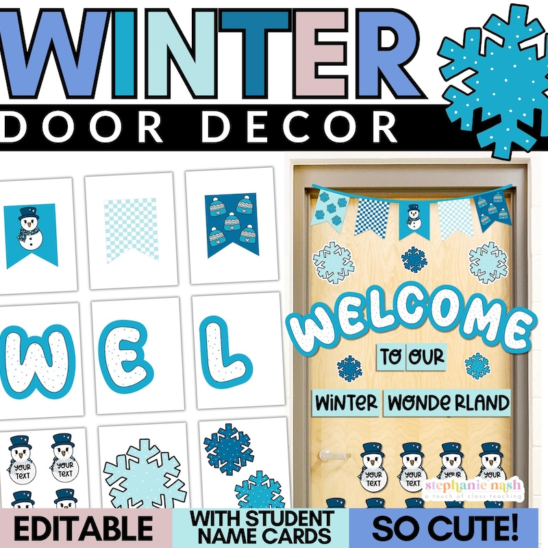 Winter Door Decor - Etsy