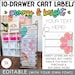 Groovy Classroom Decor 10 Drawer Cart Labels - Etsy