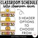 Retro Classroom Decor Classroom Schedule - Etsy
