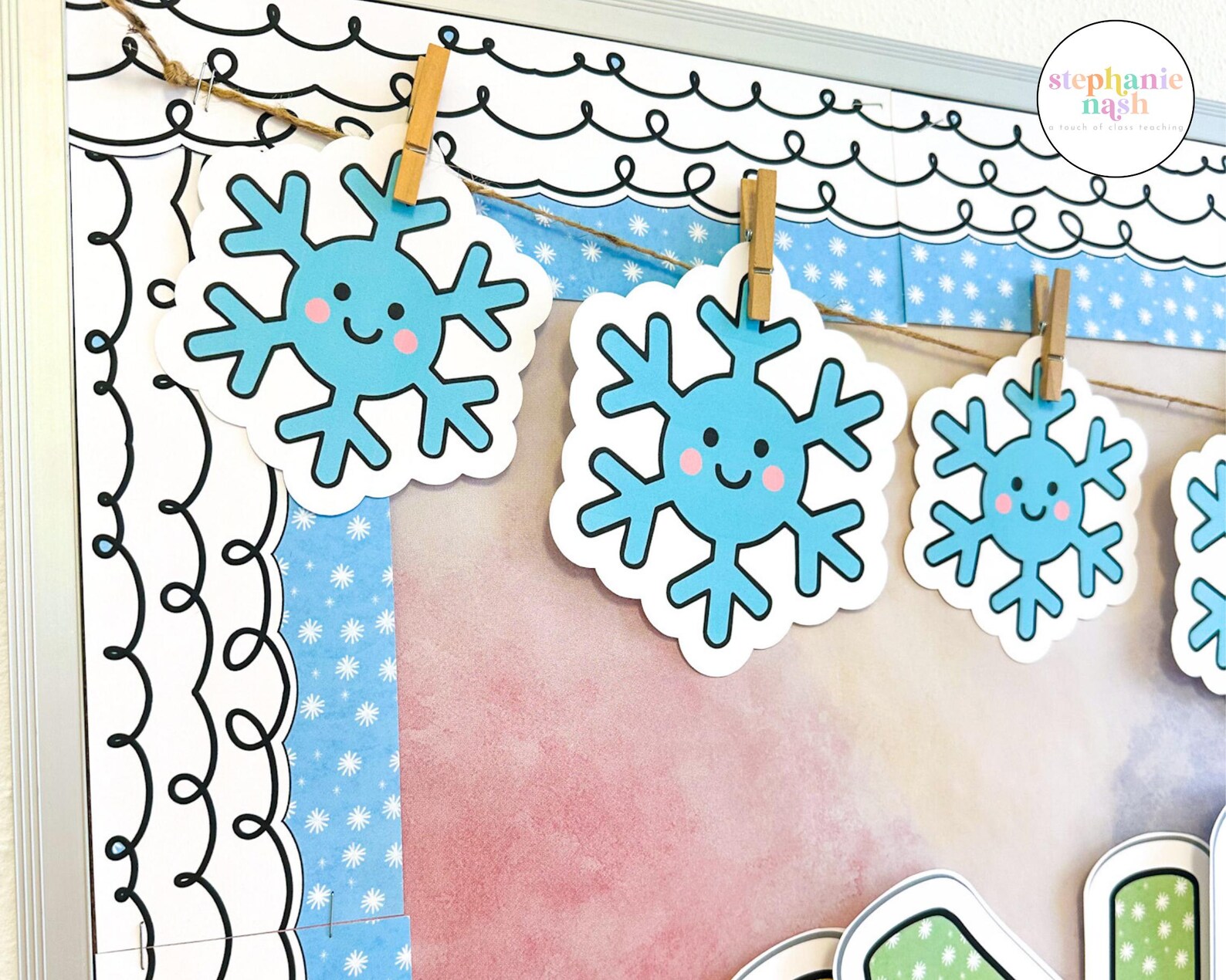 Winter Bulletin Board | January Bulletin Board With Student Photos ...