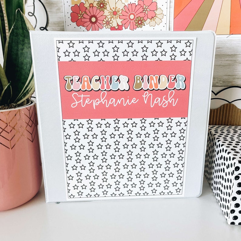 Retro Classroom Decor Binder Covers Calendars & Classroom - Etsy