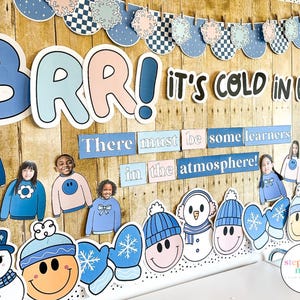 Winter Bulletin Board | January Bulletin Board With Student Photos ...