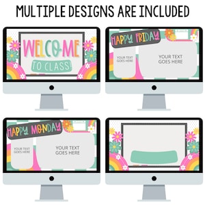 Elementary Classroom Decor | Retro & Fun Daiy Classroom Slides - Etsy