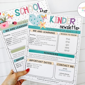 Spring Newsletters | April Newsletter | Spring Newsletter Editable ...