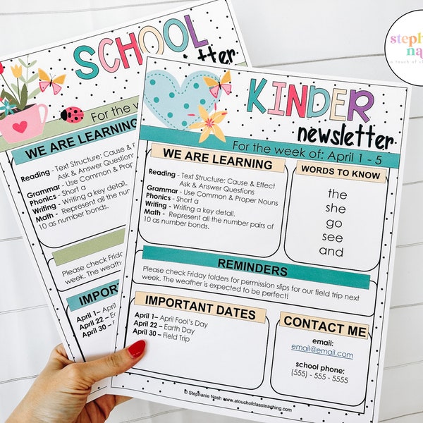 Newsletter Template - Etsy