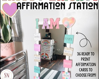 Daily Affirmation Station | Classroom Decor| Digital Download - Etsy