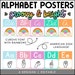 Groovy Classroom Decor Alphabet Posters - Etsy