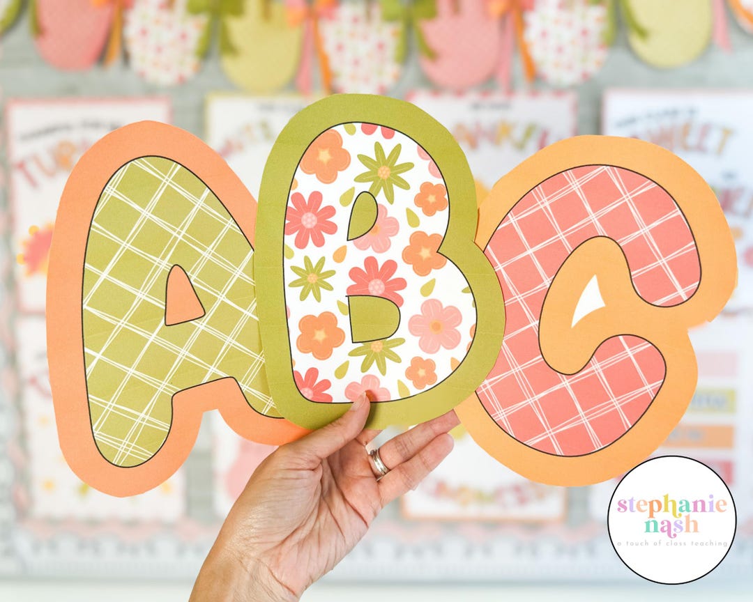 November Bulletin Board Letters | Thanksgiving Bulletin Board Letters ...