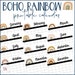 Boho Rainbow Binder Covers Helpful Forms & Calendar - Etsy
