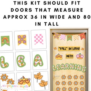 Fall Door Decor Kit | Fall Classroom Decor | Editable - Etsy