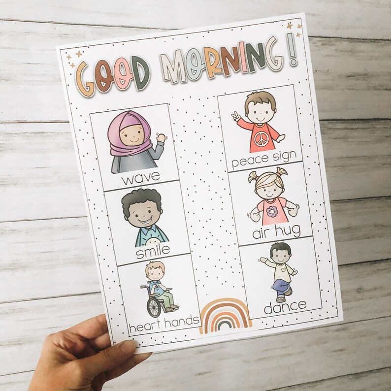 Boho Rainbow Morning Greeting Posters - Etsy