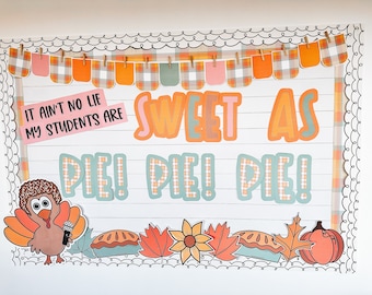 Thanksgiving Bulletin Board | November Bulletin Board With Student ...