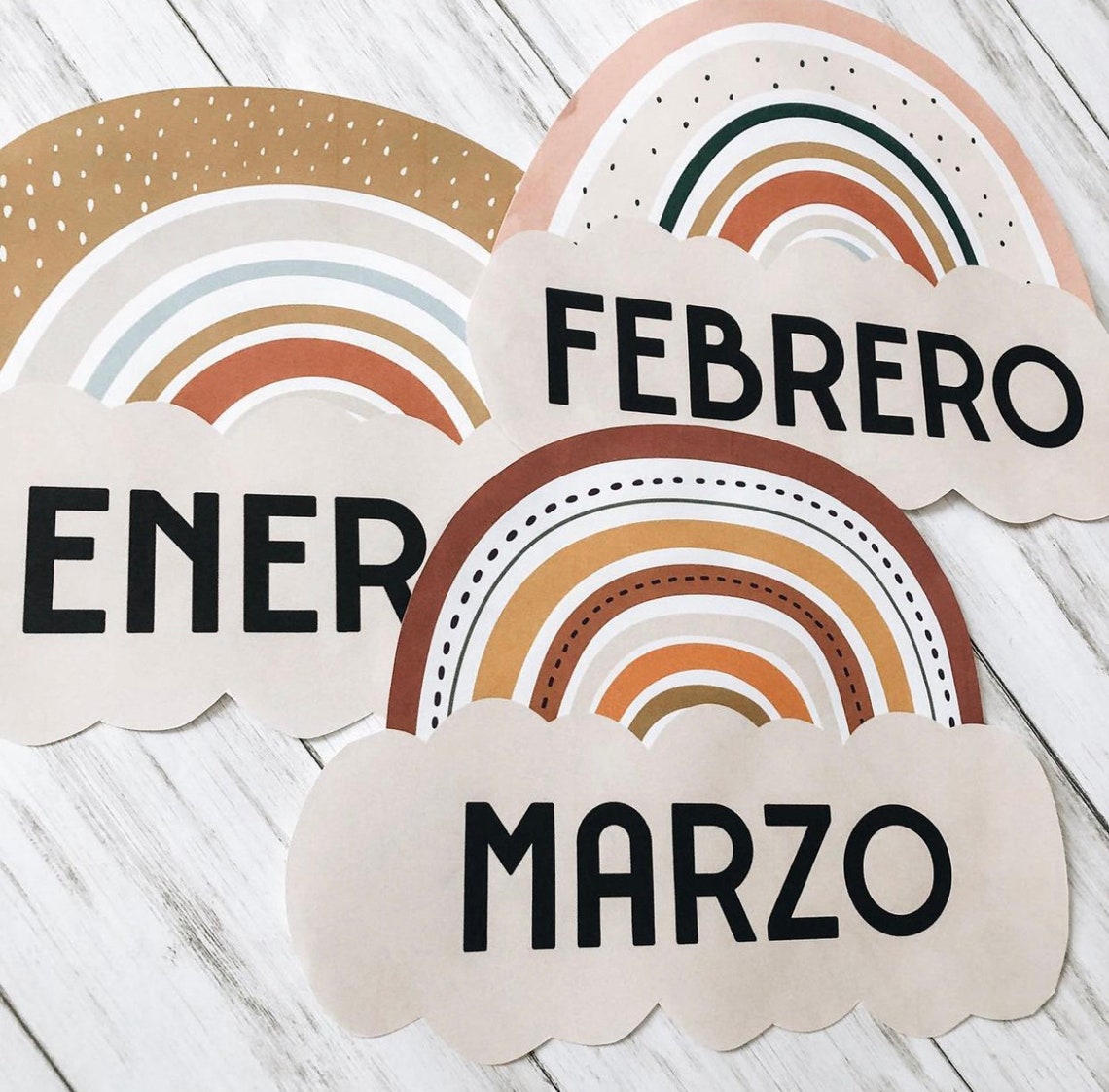 Boho Rainbow Class Birthday Display - Etsy