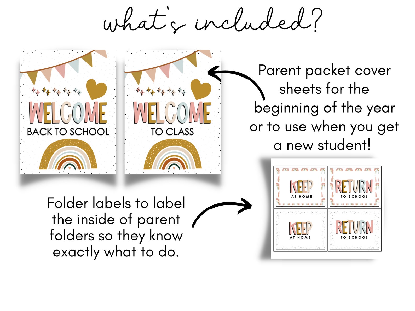 Boho Rainbow Back to School Open House Survival Kit! | Boho Rainbow ...