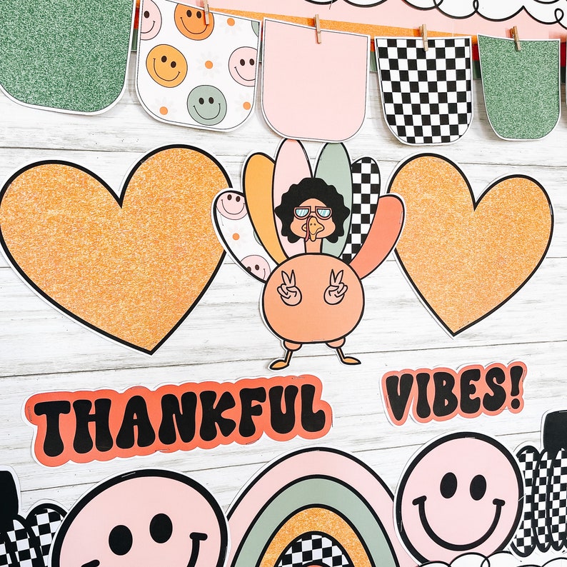 Thanksgiving Bulletin Board Kit November Bulletin Board - Etsy