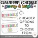 Groovy Classroom Decor | Schedule Cards - Etsy