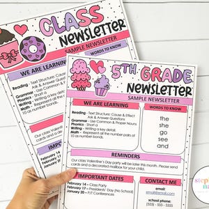February Newsletters | Valentines Day Newsletter | February Newsletter ...