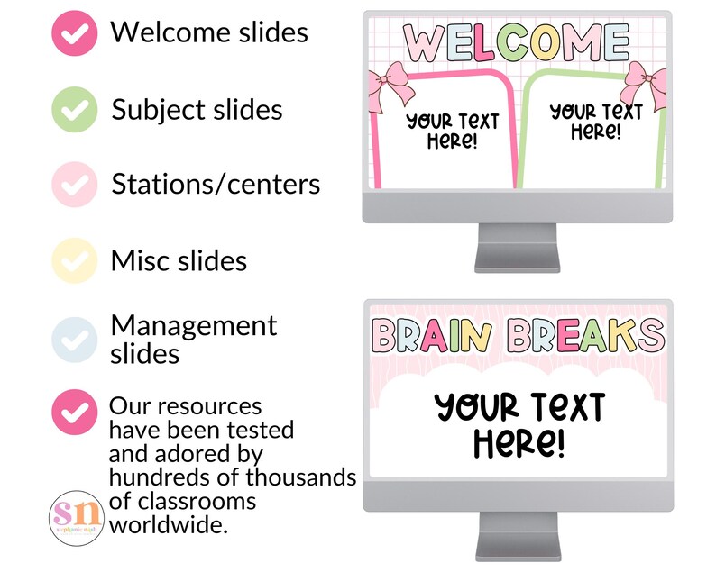 Valentine's Day Morning Slides Editable | February Daily Slides - Etsy