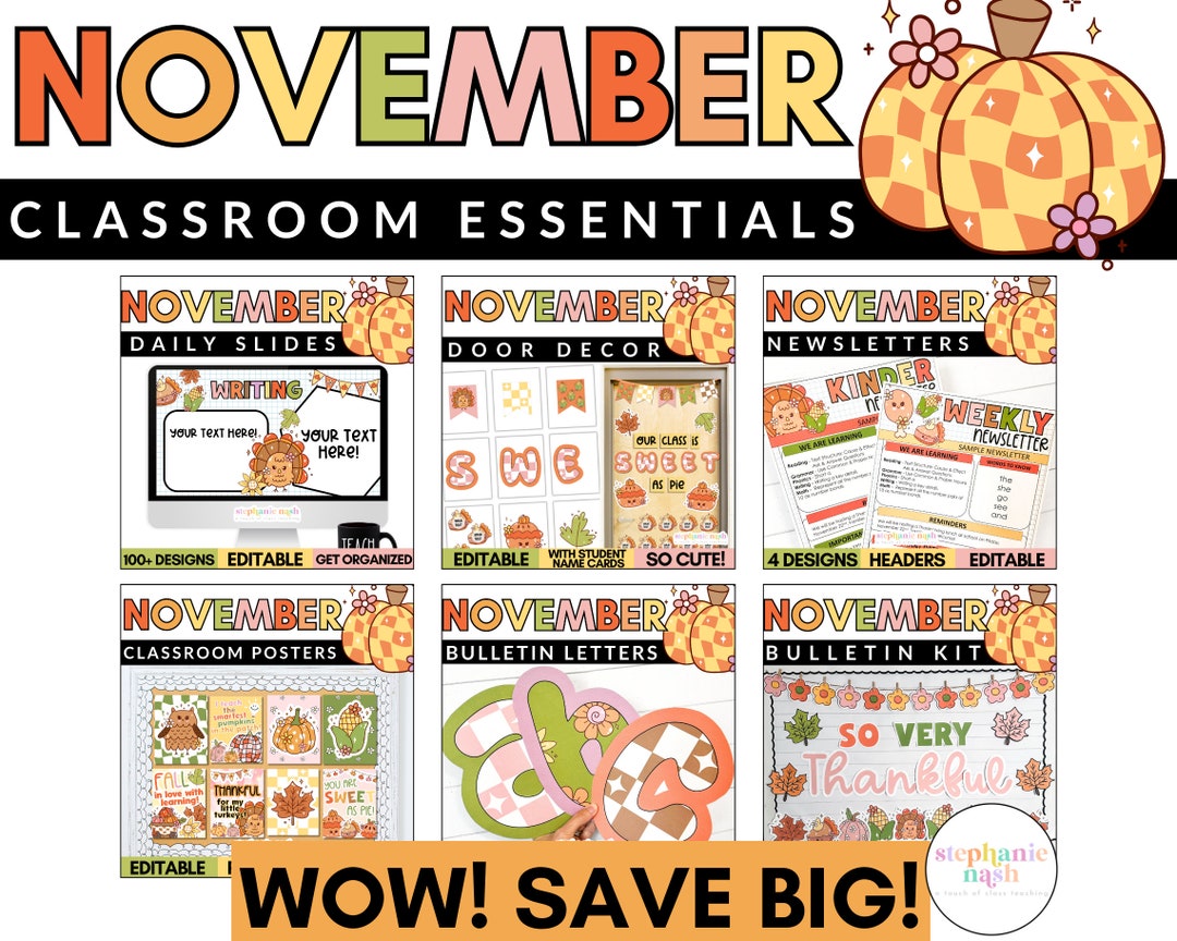 Thanksgiving Classroom Decor | Thanksgiving Door Decor | Bulletin Board ...