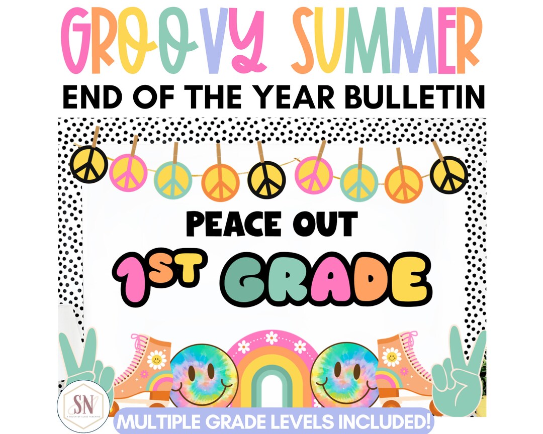 Peace Out Bulletin Board Kit | End of the Year Bulletin Board - Etsy