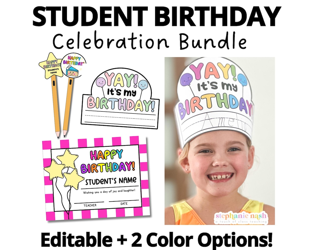 Classroom Birthday Kit | Classroom Birthday Crown | Birthday Crown ...