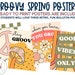 Groovy Spring Classroom Posters April Retro Flowers - Etsy