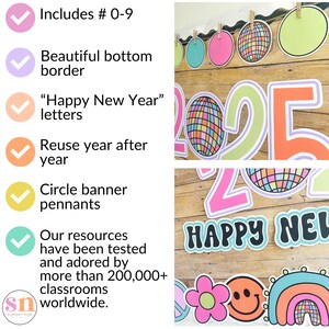 New Years Bulletin Board Kit | January Bulletin Board | New Year ...
