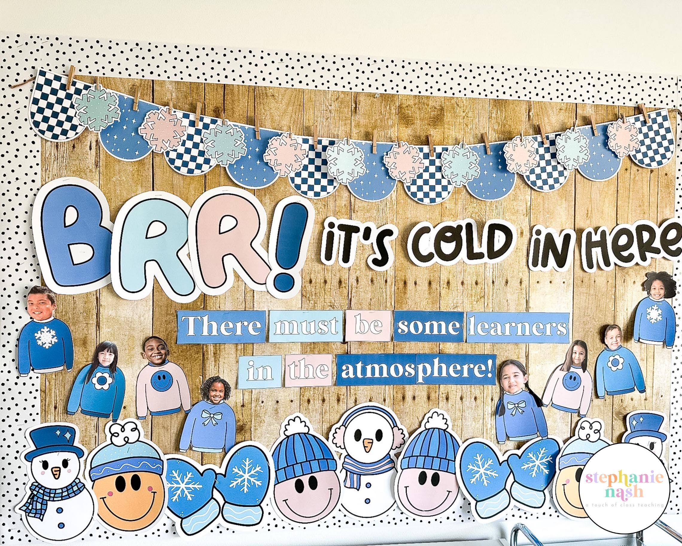 Winter Bulletin Board | January Bulletin Board With Student Photos ...