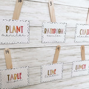 Retro Classroom Decor | Classroom Jobs Display - Etsy