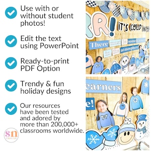 Winter Bulletin Board | January Bulletin Board With Student Photos ...