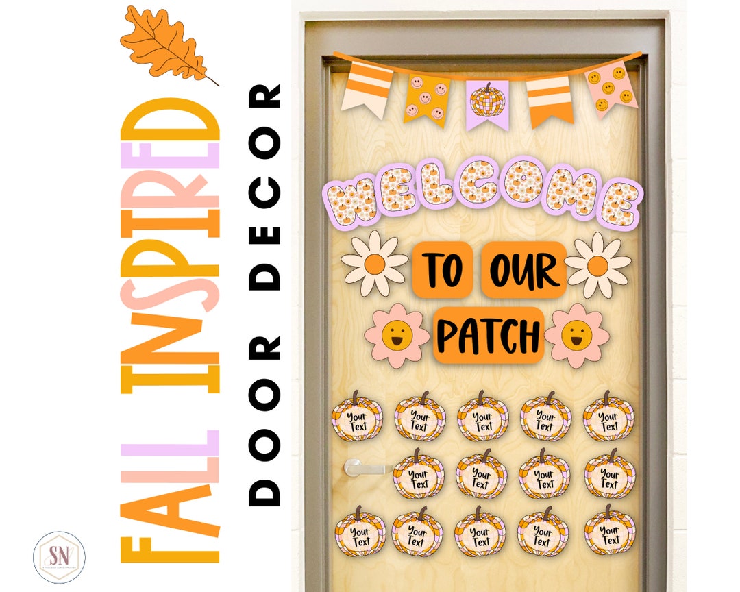 Fall Classroom Door Decor | Editable - Etsy