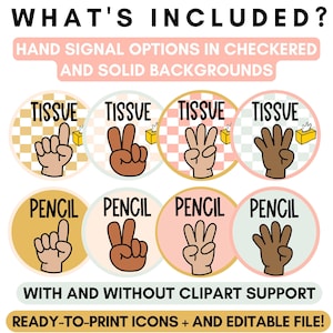 Calm Pastel Classroom Decor | Multicultural Hand Signal Posters ...