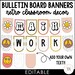 Retro Classroom Decor Banner Templates - Etsy