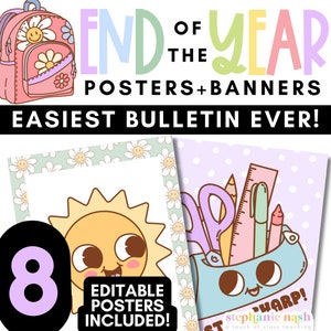 End of the Year Bulletin Board | Summer Classroom Posters | Bulletin ...