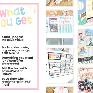 Pastel Classroom Decor Bundle | Classroom Decor Theme | Classroom Decor ...
