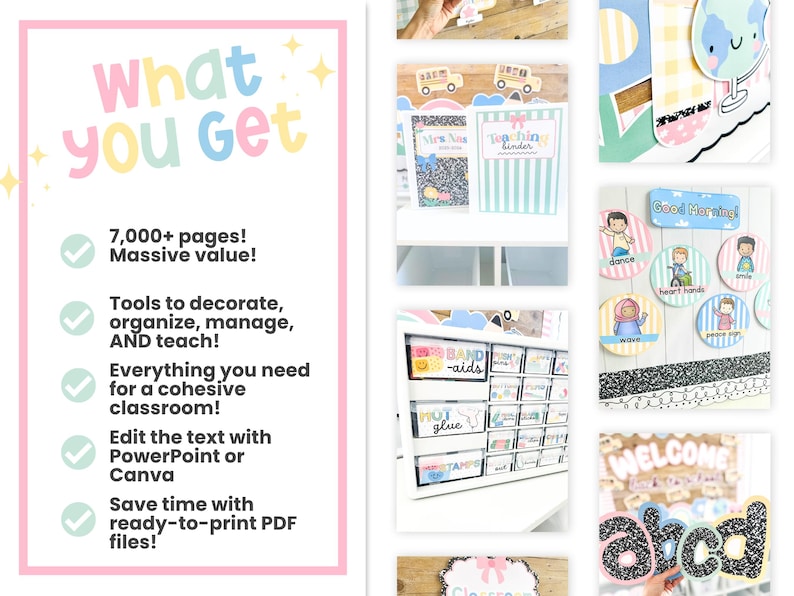 Pastel Classroom Decor Bundle | Classroom Decor Theme | Classroom Decor ...
