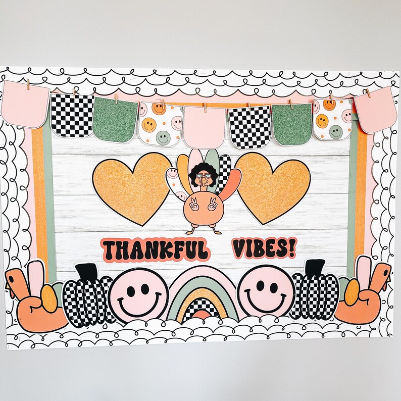 Thanksgiving Bulletin Board Kit | November Bulletin Board - Etsy