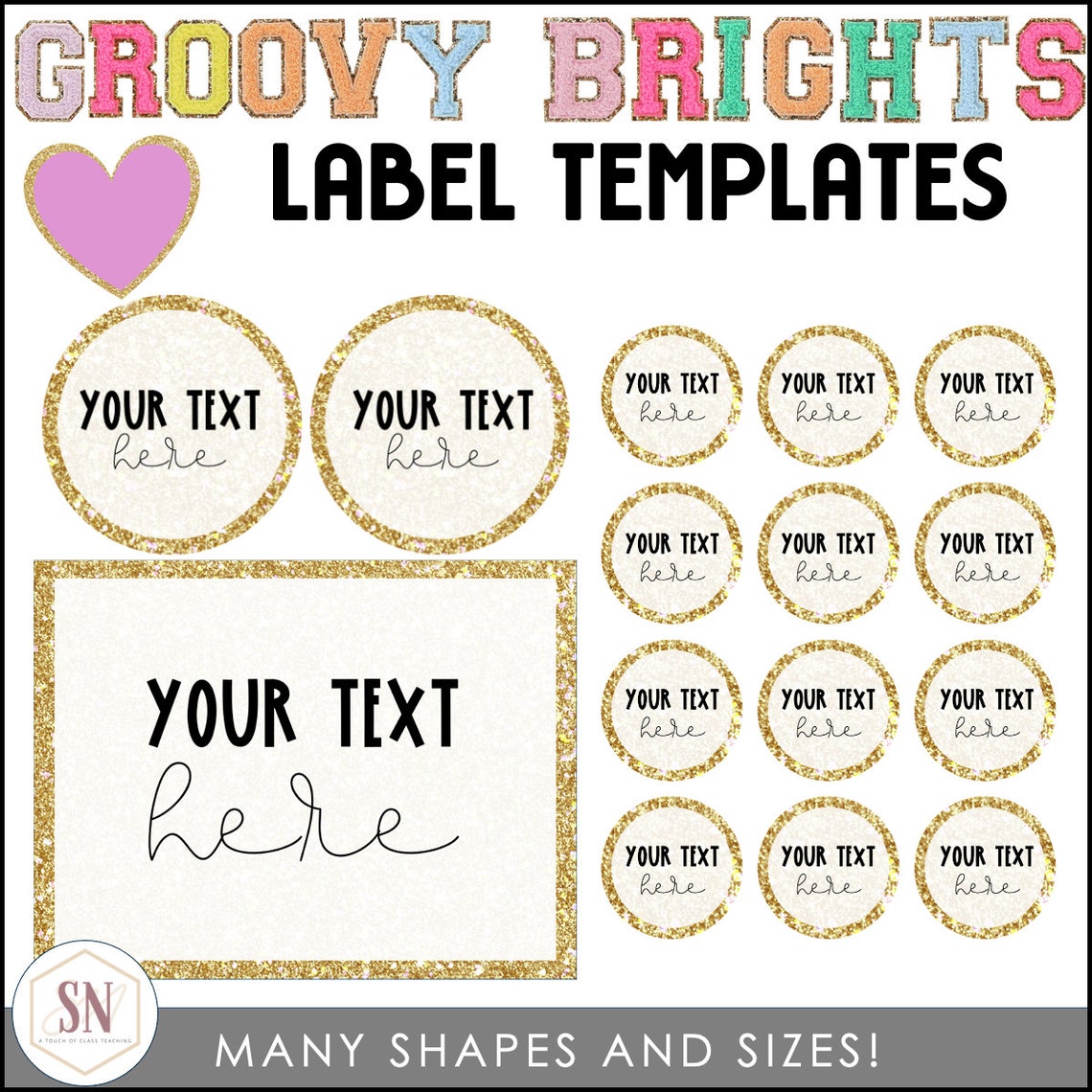 Groovy Classroom Decor | Labels - Etsy