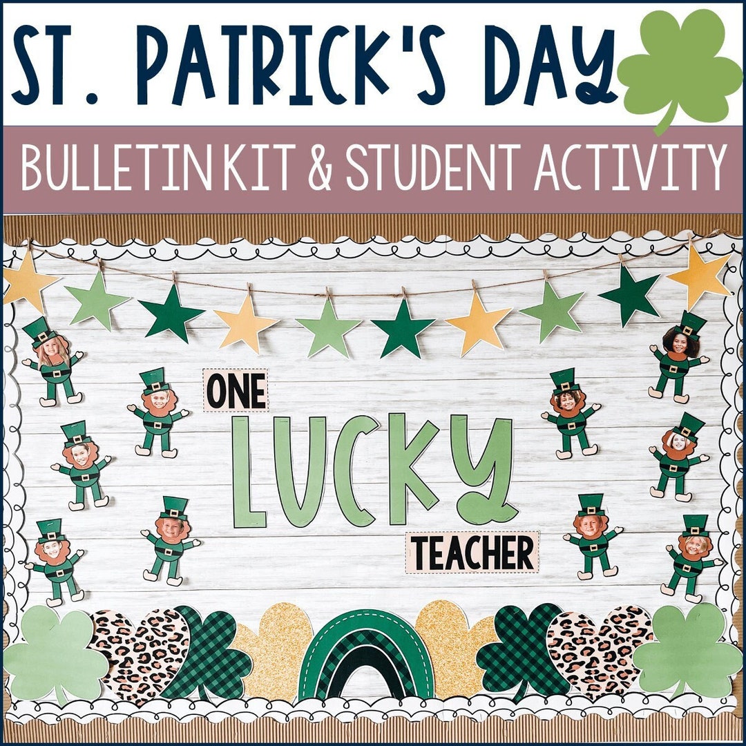 St. Patrick's Day Bulletin Board Kit - Etsy