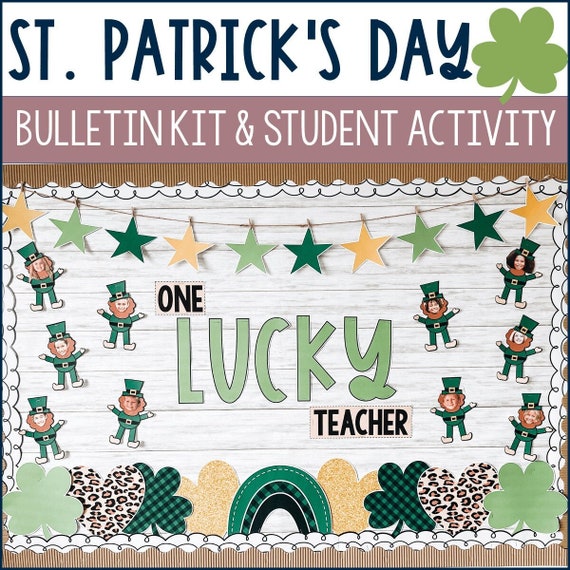 St. Patrick's Day Bulletin Board Kit - Etsy