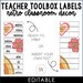 Retro Classroom Decor 10-drawer Cart Labels - Etsy