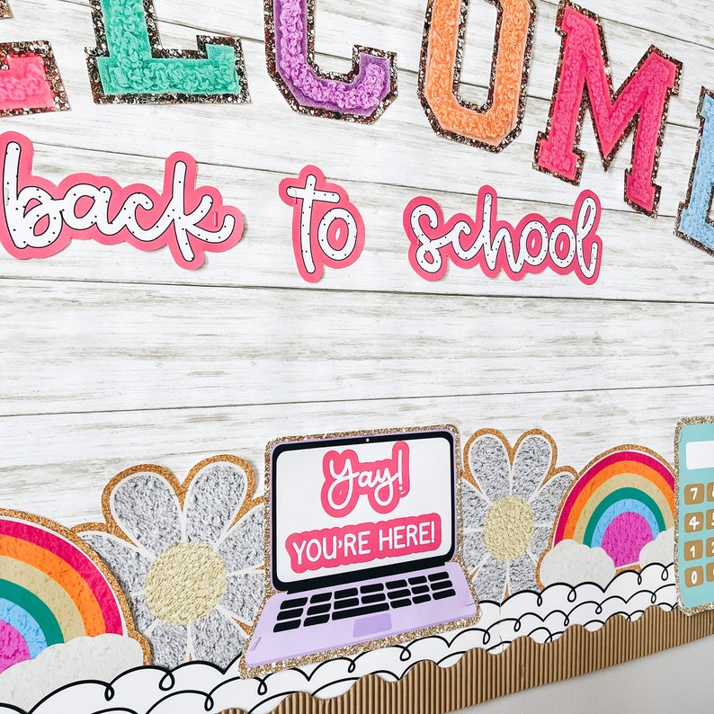 Back to School Bulletin Board With Fun Back to School Activity - Etsy