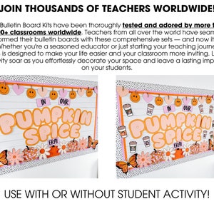 Fall Bulletin Board | Pumpkin Spice Bulletin Era Bulletin Board With ...
