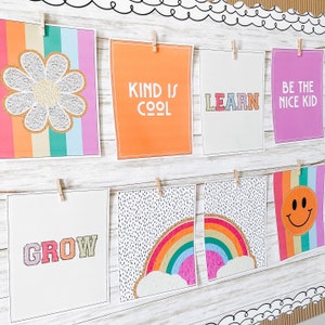 Groovy & Bright Classroom Decor | Classroom Posters - Etsy