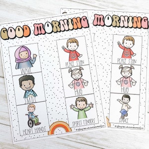 Retro Classroom Decor | Morning Greeting Posters - Etsy