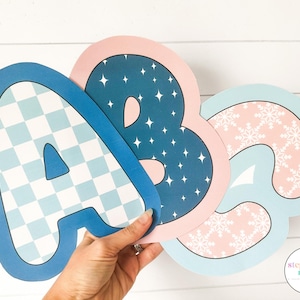 Bulletin Board Letters | Winter Bulletin Board Letters | January ...