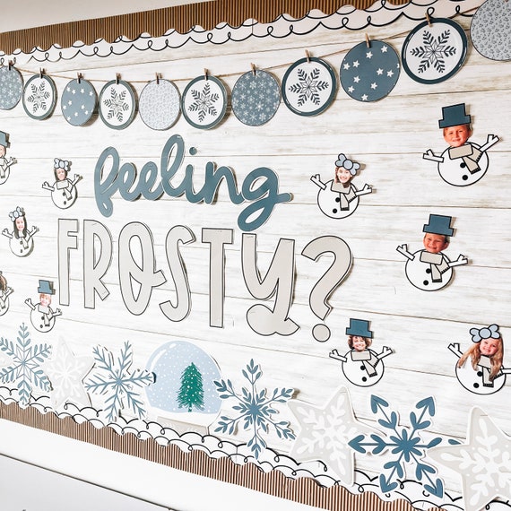 Winter Wonderland Themed Bulletin Board